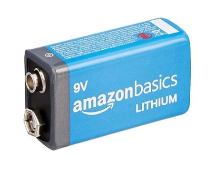 12-PACK of Amazon Basics 9 Volt Lithium High-Performance Batteries with ...
