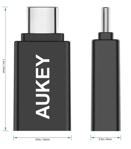 (5-star reviews on Amazon) Aukey USB 3.0 A to C Adapter 6-Pack ...