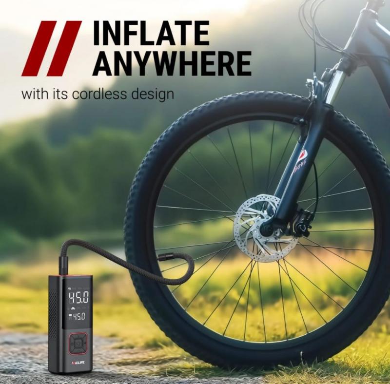Cordless Tire Inflator Air Compressor - Inflate anything in minutes ...