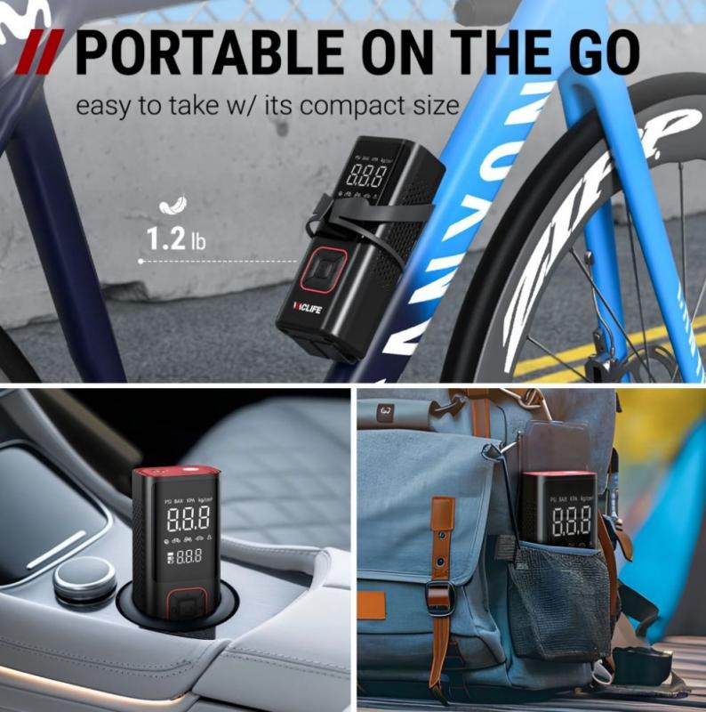 Cordless Tire Inflator Air Compressor - Inflate anything in minutes ...