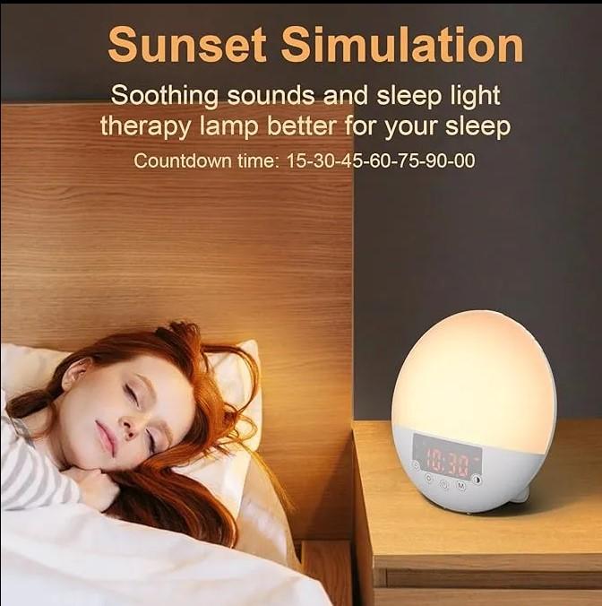Sunrise Wake Up Light Alarm Clock - Rise and shine naturally and feel ...