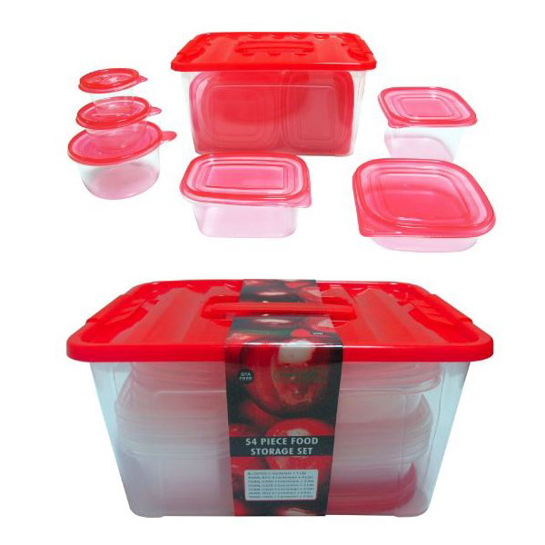 54 Piece Food Storage Container Set - ORDER 3 OR MORE AND THIS ITEM ...