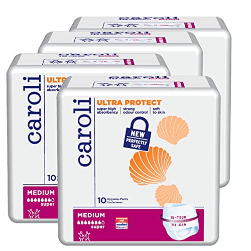 40 PACK of Caroli Adult Unisex Pullup Incontinence Underwear With Odor ...