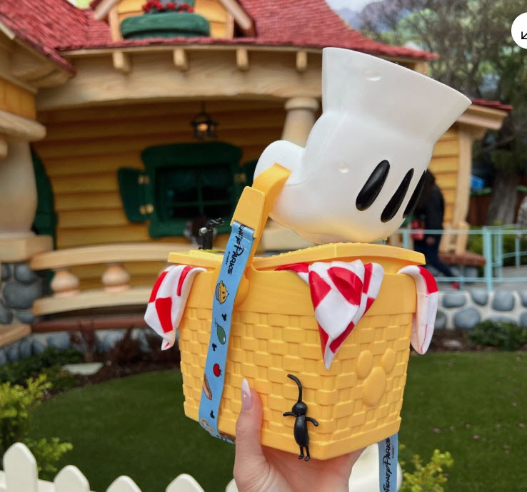 THEME PARK EXCLUSIVE - Disneyland Toon Town Picnic Basket with Mickey ...