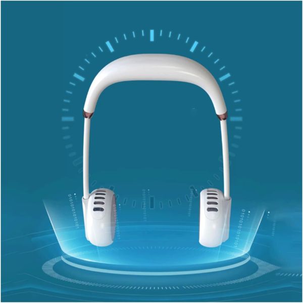 Portable Rechargeable Hands Free Neck Fan - 3 Speeds and 360 Degree ...