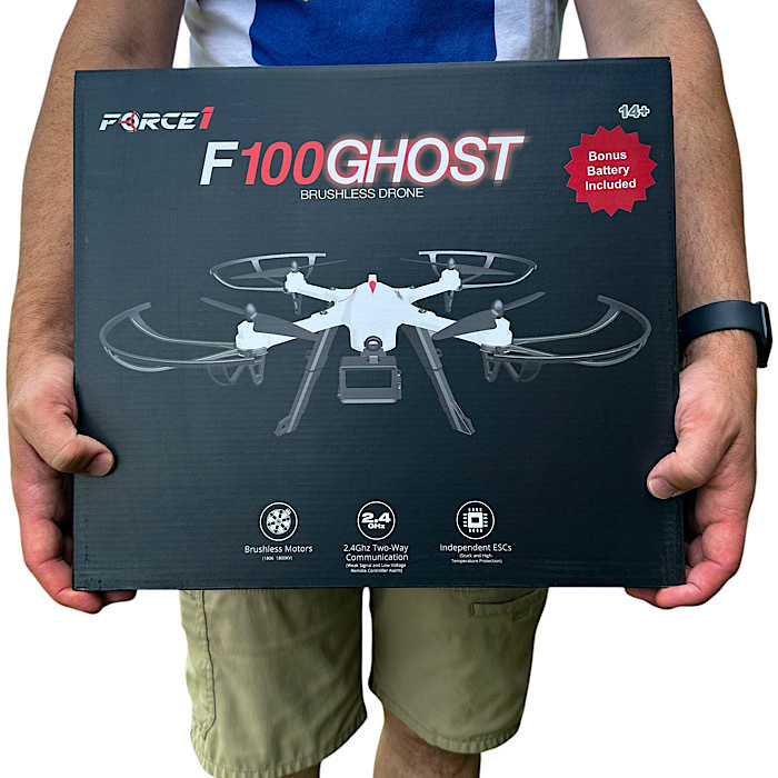 Force1 F100GP Ghost Drone with Camera - GoPro Compatible RC Drone with ...