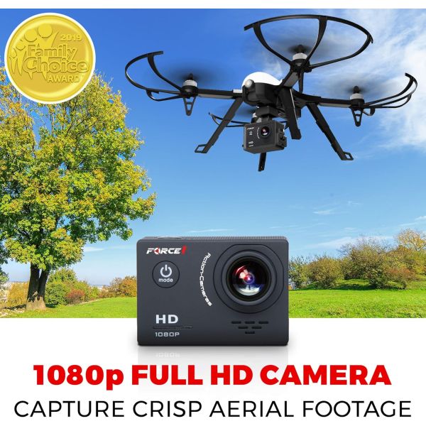Force1 F100GP Ghost Drone with Camera - GoPro Compatible RC Drone with ...