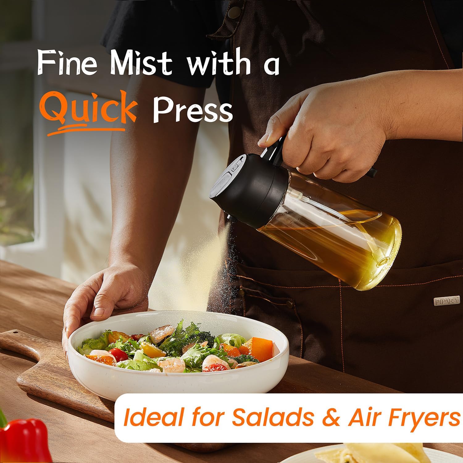 Simply Mist Oil Sprayer - 2 Styles of spray styles, fine mist and even ...