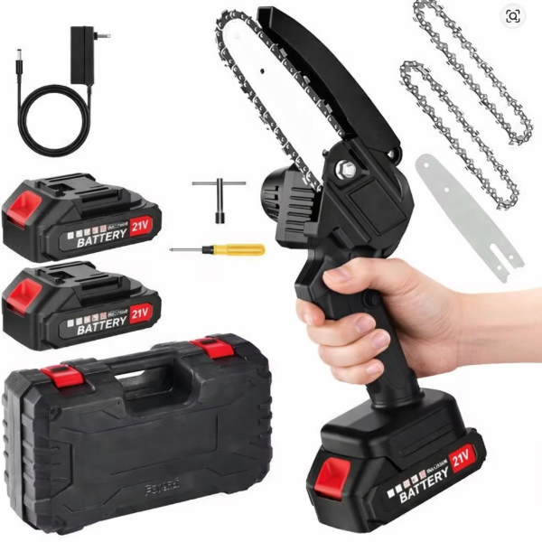 One Handed Cordless Mini Chainsaw With Two Batteries - The smaller size ...
