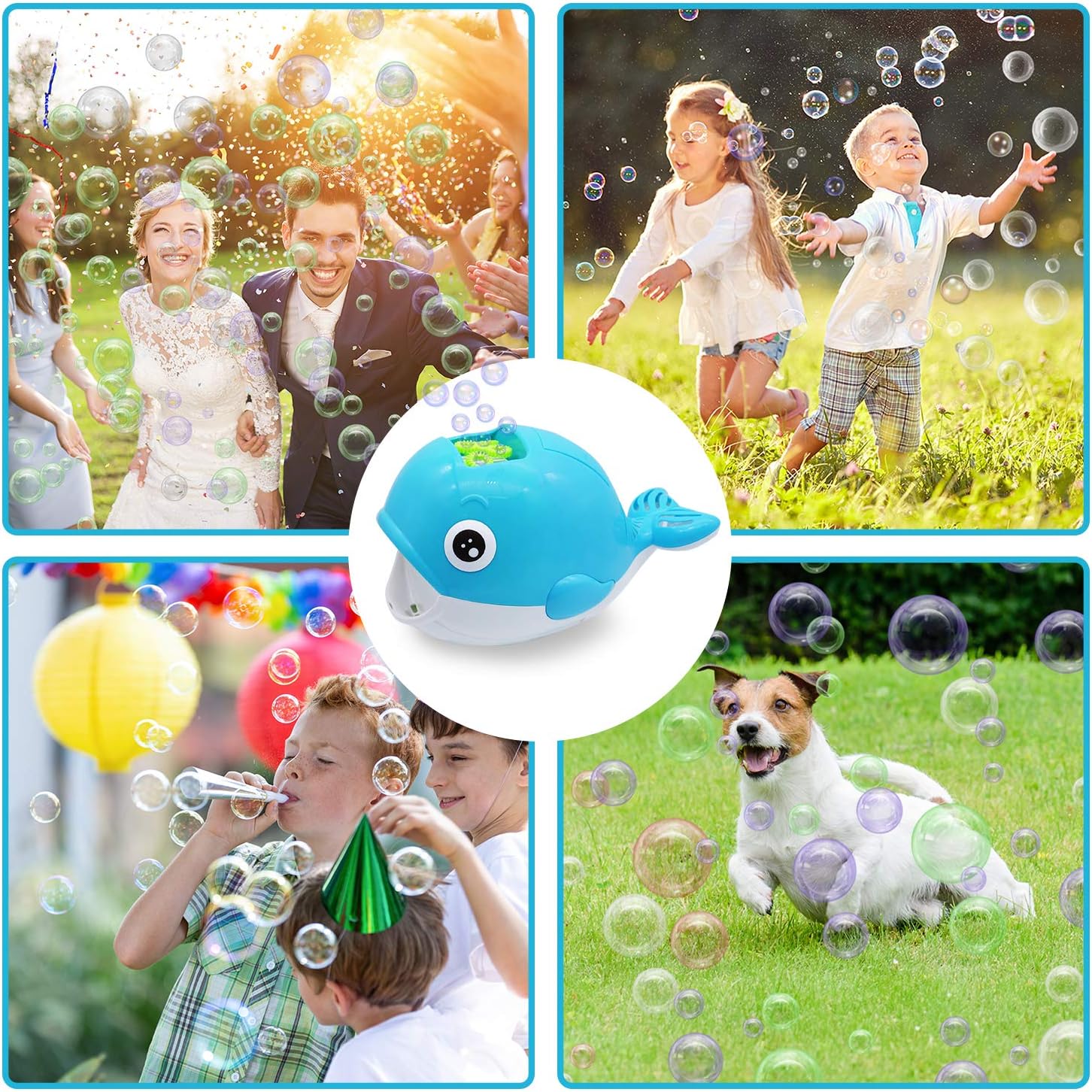 Whale Bubble Blower - 2000+ Bubbles Per Minute! INCLUDES a bottle of ...