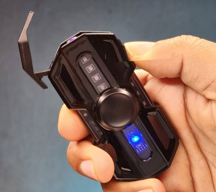Premium Metallic Hexa Spinner Plasma Arc Lighter with LED Lights ...