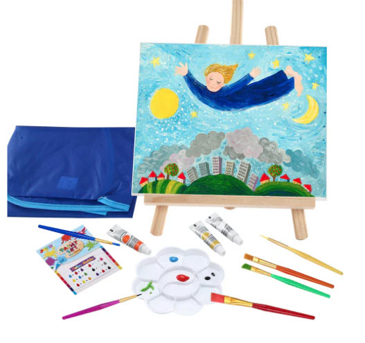 Kid Acrylic Paint Art Set 3+ Ages - Set includes 2 sets of paint ...