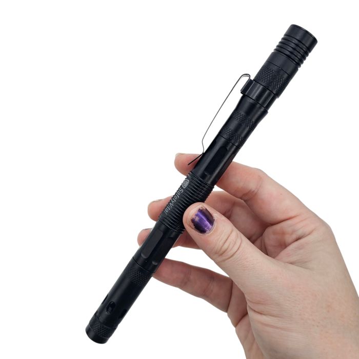 9-in-1 Tactical Pen Flashlight with Multi-Tool Card - Batteries ...
