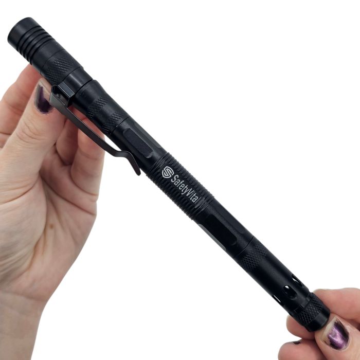 9-in-1 Tactical Pen Flashlight with Multi-Tool Card - Batteries ...