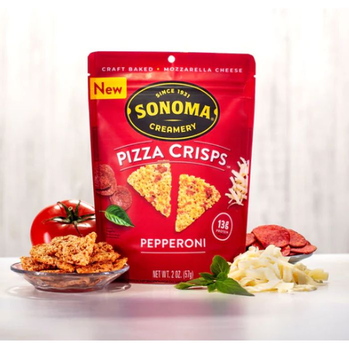 (VERY few available) - 6 BAGS of Sonoma Creamery Pizza Crisps Pepperoni ...