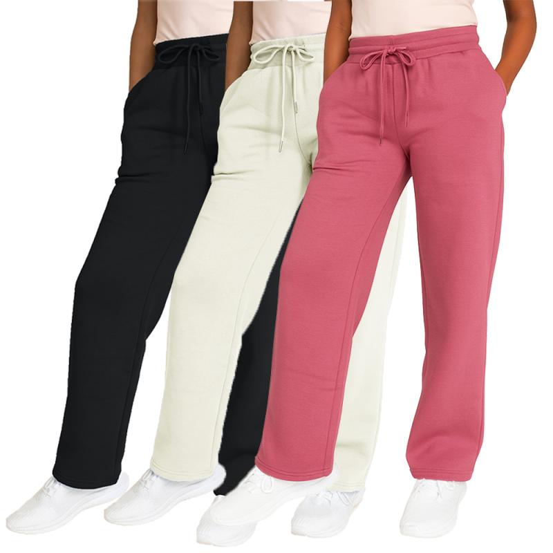 3 PACK OF Women's Fleece-Lined Sweatpants. Small-3X. Stay warm, cozy ...