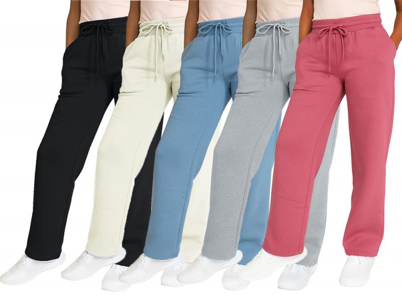 3 PACK OF Women's Fleece-Lined Sweatpants. Small-3X. Stay warm, cozy ...