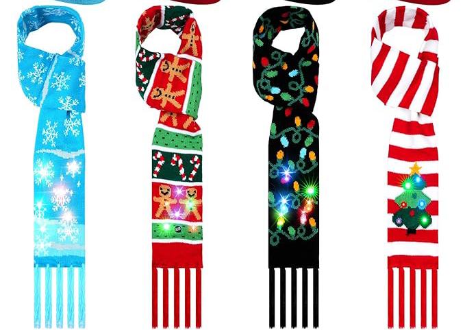 Light Up Christmas Scarf - THAT Daily Deal