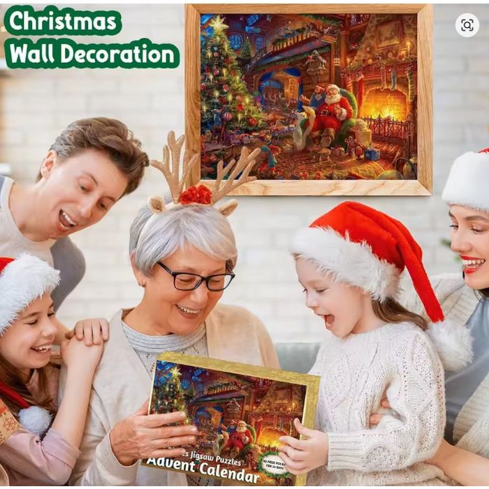 Christmas Puzzle Advent Calendar - Each day open and assemble another ...