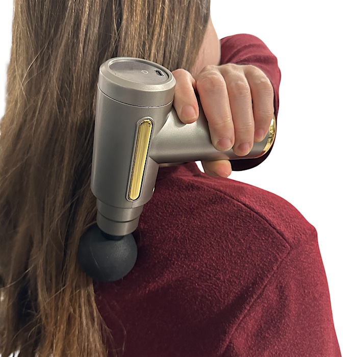 Pulse Vibration Massage Gun - Small, but powerful! This little guy uses ...