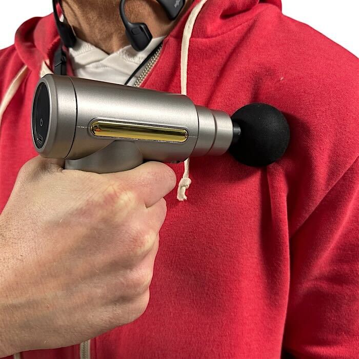 Pulse Vibration Massage Gun - Small, but powerful! This little guy uses ...