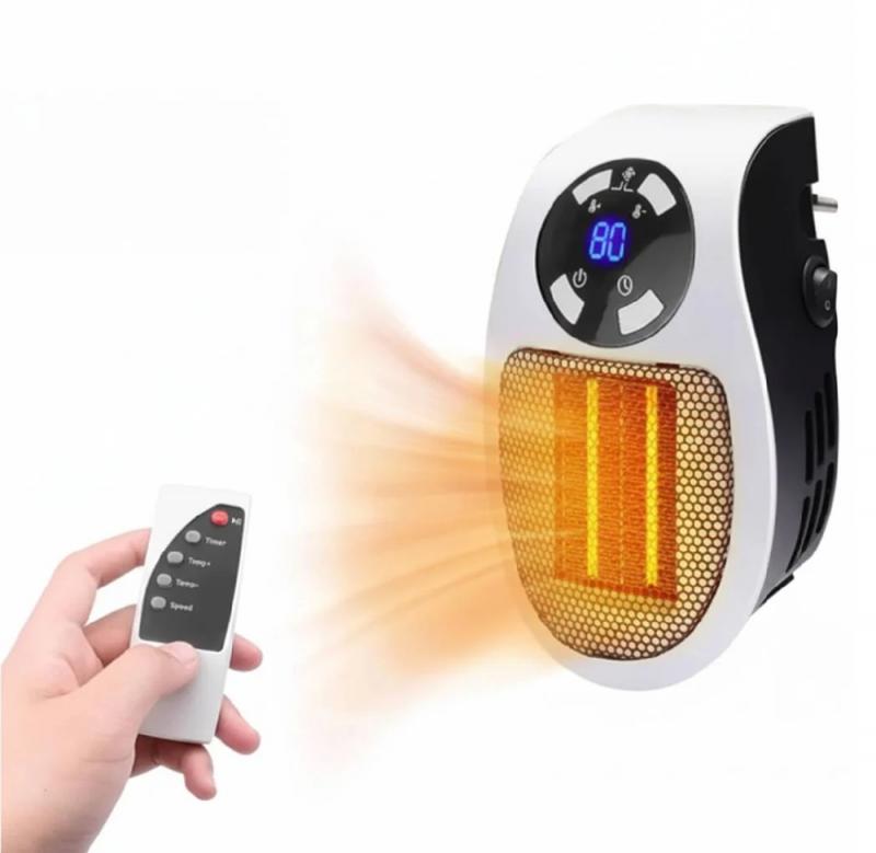 Portable Programmable 500W Wall Outlet Space Heater With LED Display ...