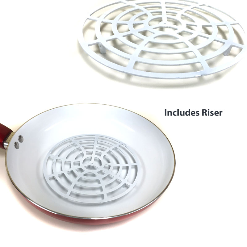 ConvecTop Convection Lid, Riser AND 10" Ceramic Pan Set - Cook Perfect ...