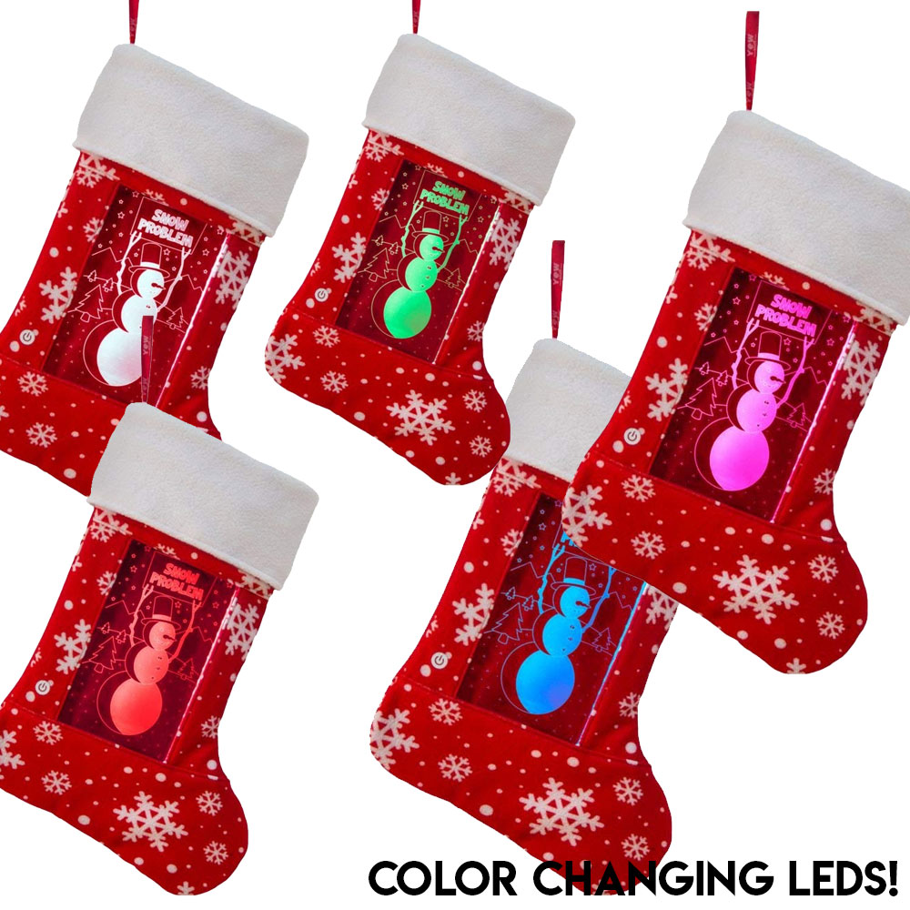 THESE ARE SO COOL! - LED Light -Up Christmas Stockings - Select a color ...