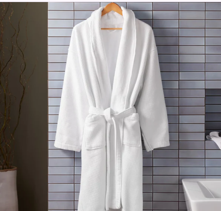 Clover Lane Deluxe Spa Waffle Robe - Lightweight and fast-drying waffle ...