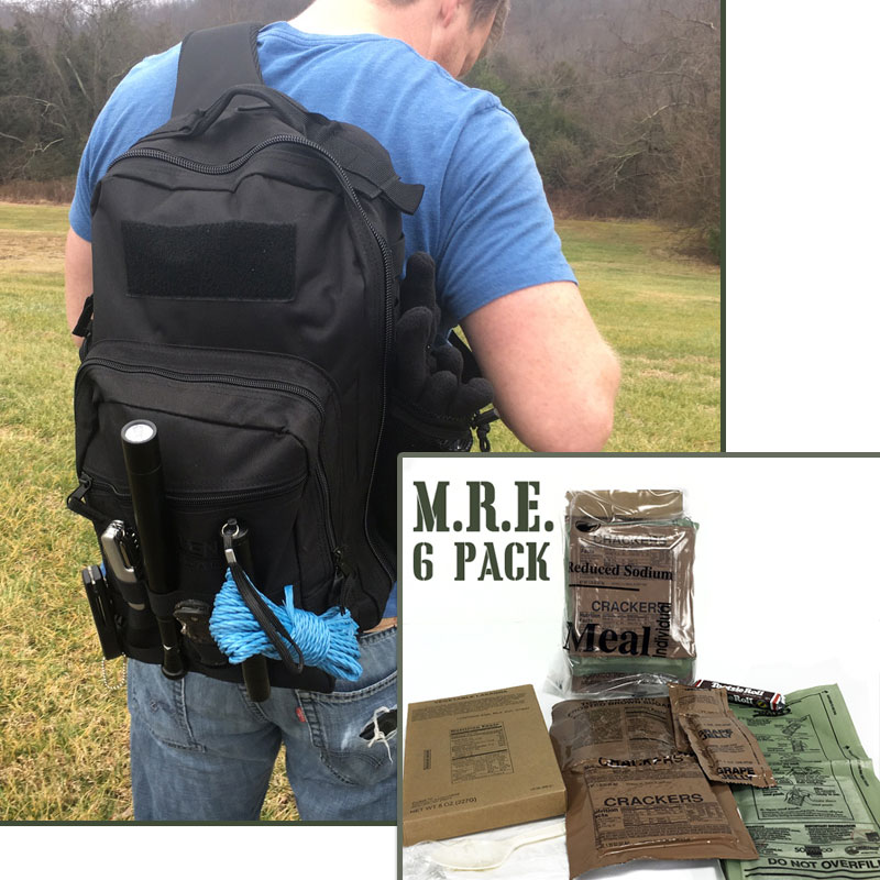 Extreme Survival Set - 6 M.R.E (Meal Ready to Eat) AND A Recon Tactical ...