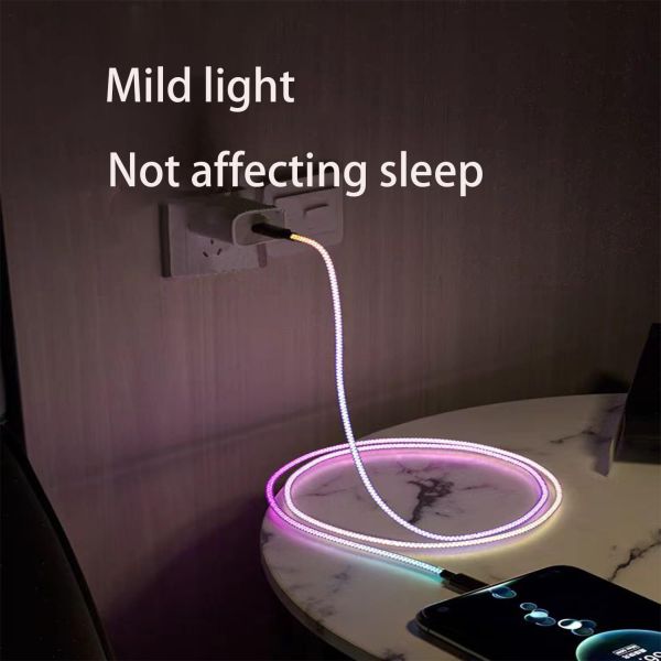 Energy Flow Fast Charging LED RGB Charging Cable - USB-C to USB-C, but ...