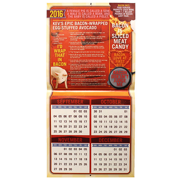 'I Heart Bacon' Wall Calendar '16/'17 Wall Calendar - One for $6 or Two ...