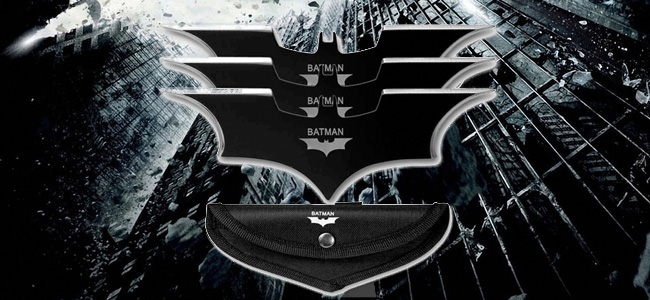Batman - The Dark Knight Collectible Throwing Knife Set With Pouch ...