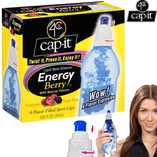 18 Pack of Energy 'Cap It' Flavor Filled Sport Caps - Energy Berry ...