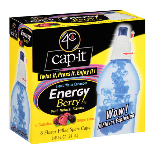 18 Pack of Energy 'Cap It' Flavor Filled Sport Caps - Energy Berry ...