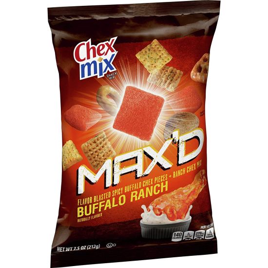 SECRET DEAL - 8 Bags of Chex Mix MAX'D Snack Mix Buffalo Ranch - BIG 7. ...