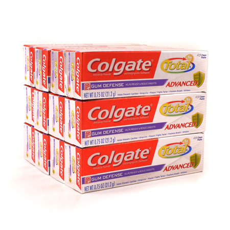 Colgate Total Advanced Travel Size 12 Pack - UNLIMITED $1.00 SHIPPING ...