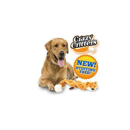 6 Pack - Stuffingless Crazy Critters Dog Toys - THAT Daily Deal