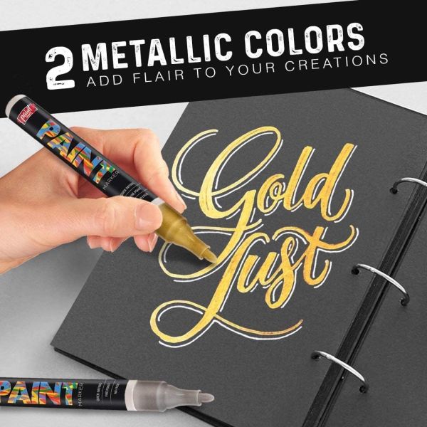 15 Pack of PaintMark Quick-Dry Paint Pens - Write On Anything! Rock ...