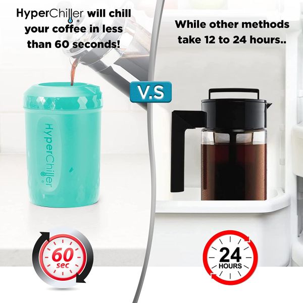 HyperChiller Patented Iced Coffee/Beverage Cooler - Turn hot brewed ...