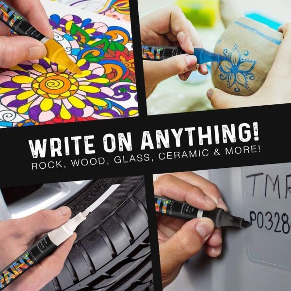 15 Pack of PaintMark Quick-Dry Paint Pens - Write On Anything! Rock ...