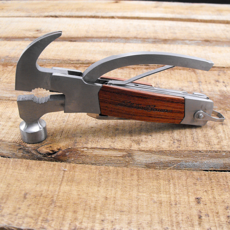 Eddie Bauer Stainless Steel Multi-Tool with Hammer and Wood Handle ...