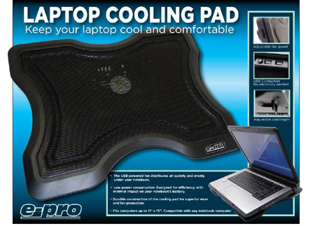 E-Pro USB Notebook Cooling Station - THAT Daily Deal