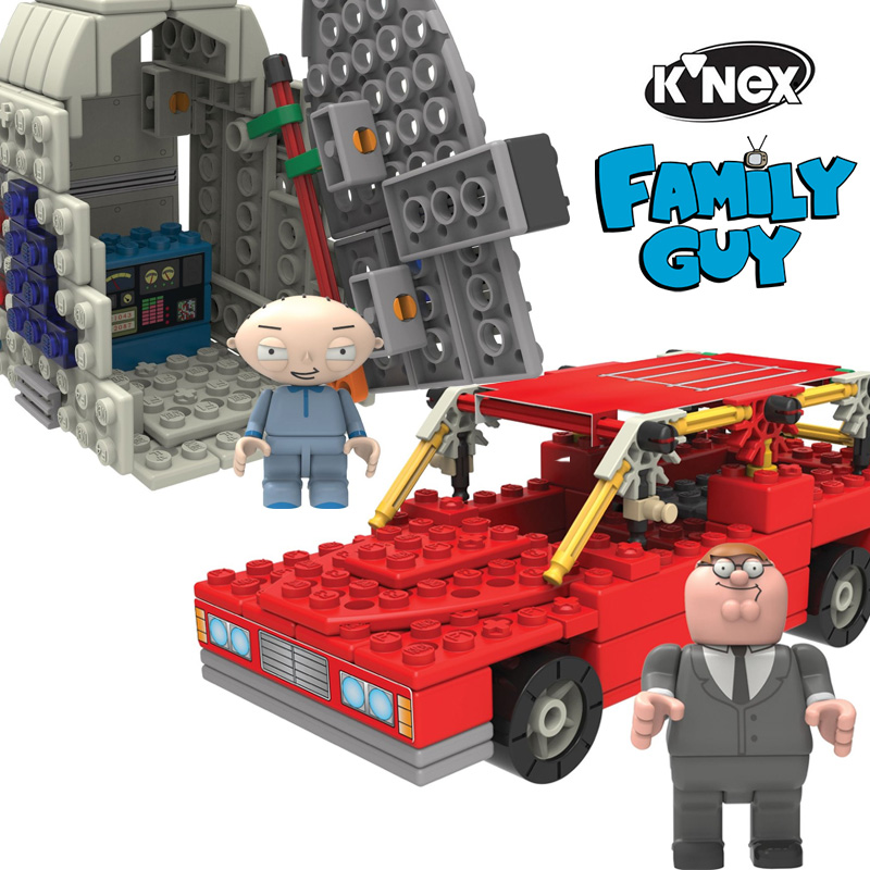 K'Nex Family Guy Building Sets - Stewie & Time Machine AND Peter ...
