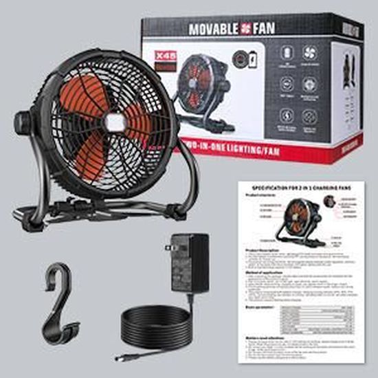 High Powered Rechargeable Portable Industrial High Velocity Fan - (You ...