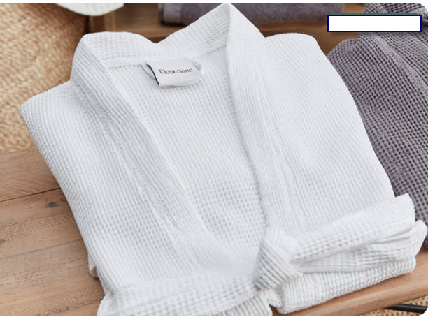 Clover Lane Deluxe Spa Waffle Robe - Lightweight and fast-drying waffle ...