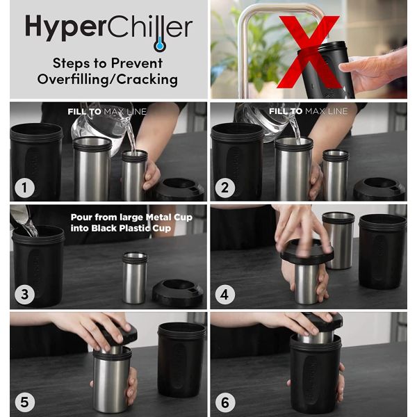 HyperChiller Patented Iced Coffee/Beverage Cooler - Turn hot brewed ...