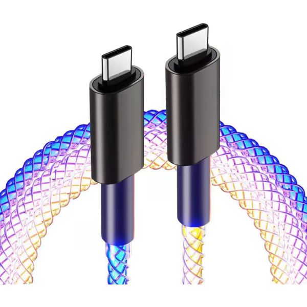 Energy Flow Fast Charging LED RGB Charging Cable - USB-C to USB-C, but ...
