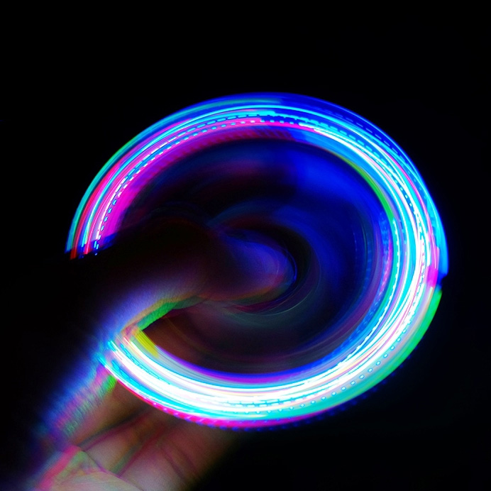LED Flashing Fidget Spinner - Blinks and morphs! - THAT Daily Deal