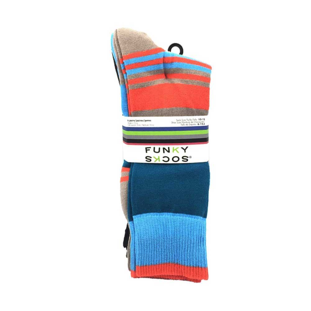 24 Pairs of Men's Fun & Colorful Assorted Crew Socks by Funky Socks ...